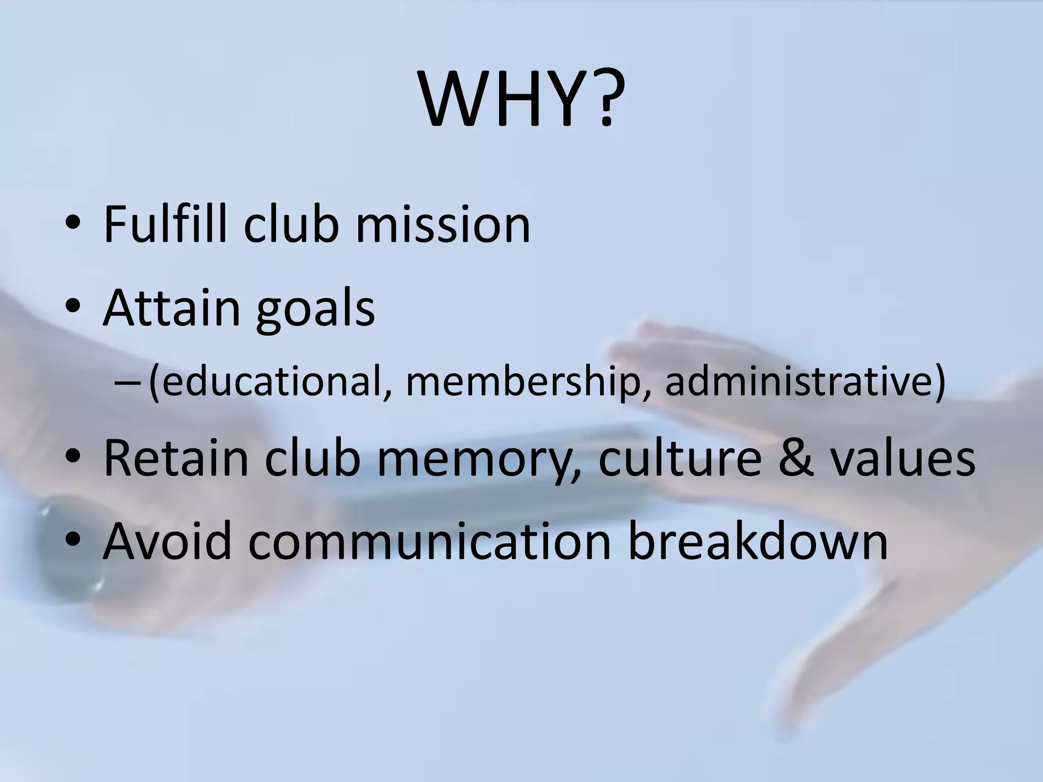 Club Succession Planning for Toastmaster Clubs | PPTX