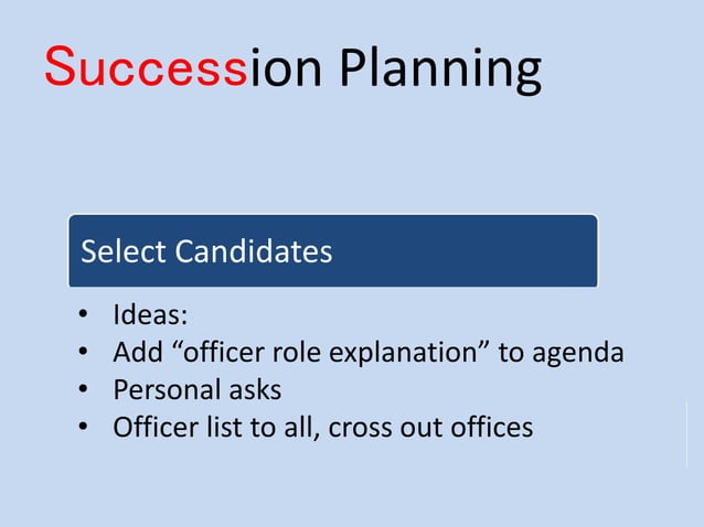 Club Succession Planning for Toastmaster Clubs | PPTX