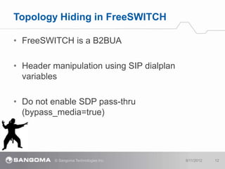 FreeSWITCH as a Kickass SBC | PPTX