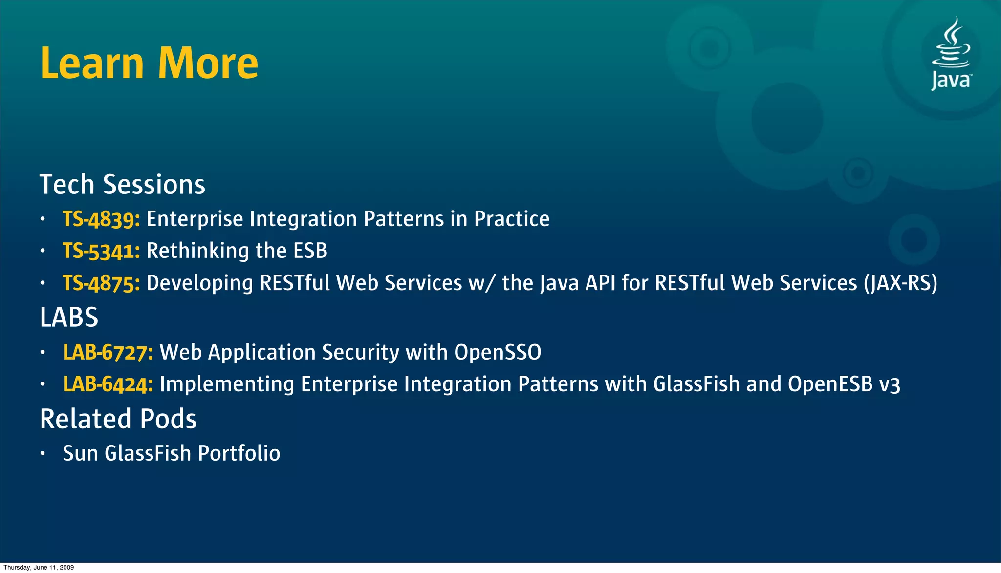 Cluedin JavaOne 2009 | PPT