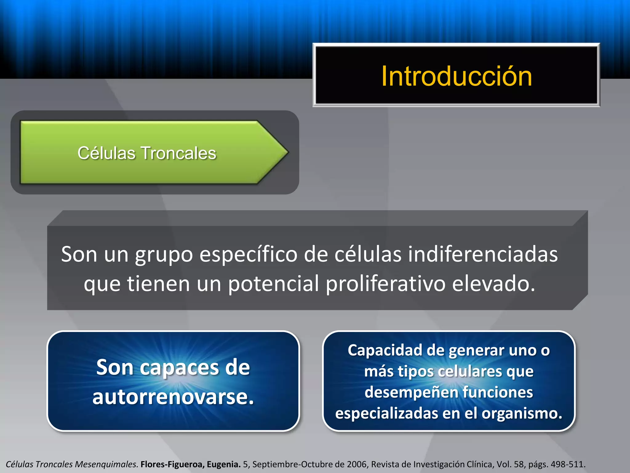 Células Troncales Mesenquimales | PPT