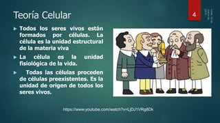 Célula: Teoría Celular, clasificación y organelos. | PPTX