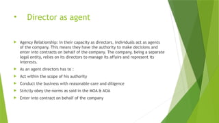 Company Law -Company Management-director | PPTX
