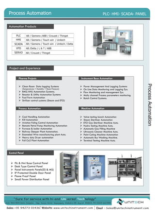 Unitech Instruments, Vadodara, Process Indicator Controller | PDF