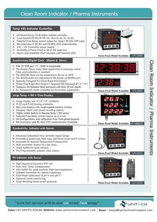 Unitech Instruments, Vadodara, Process Indicator Controller | PDF