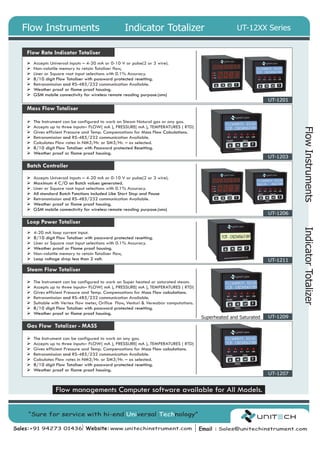 Unitech Instruments, Vadodara, Process Indicator Controller | PDF