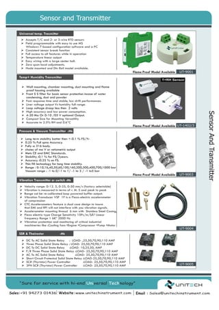 Unitech Instruments, Vadodara, Process Indicator Controller | PDF