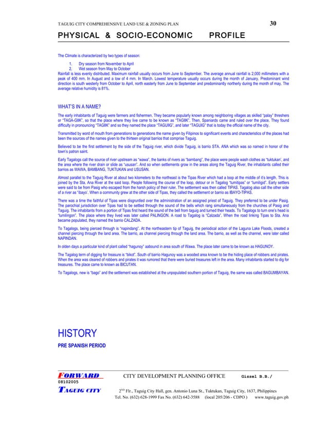 Taguig City - CLUP vol.1 | DOC | Developmental Sites | Real Estate