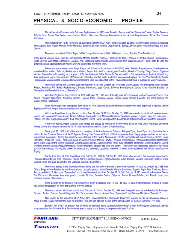 Taguig City - CLUP vol.1 | DOC | Developmental Sites | Real Estate