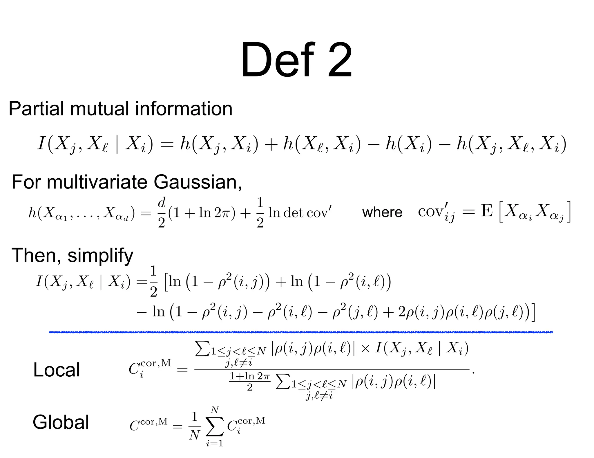 Clustering Coefficients For Correlation Networks Ppt