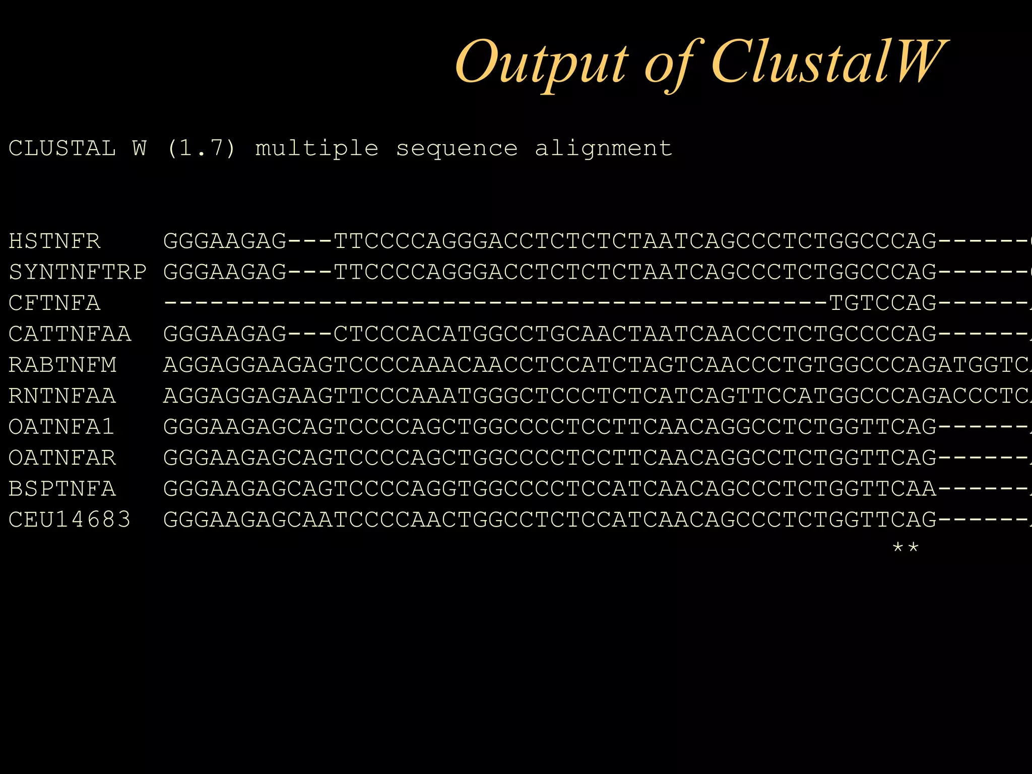 Clustal | PPT