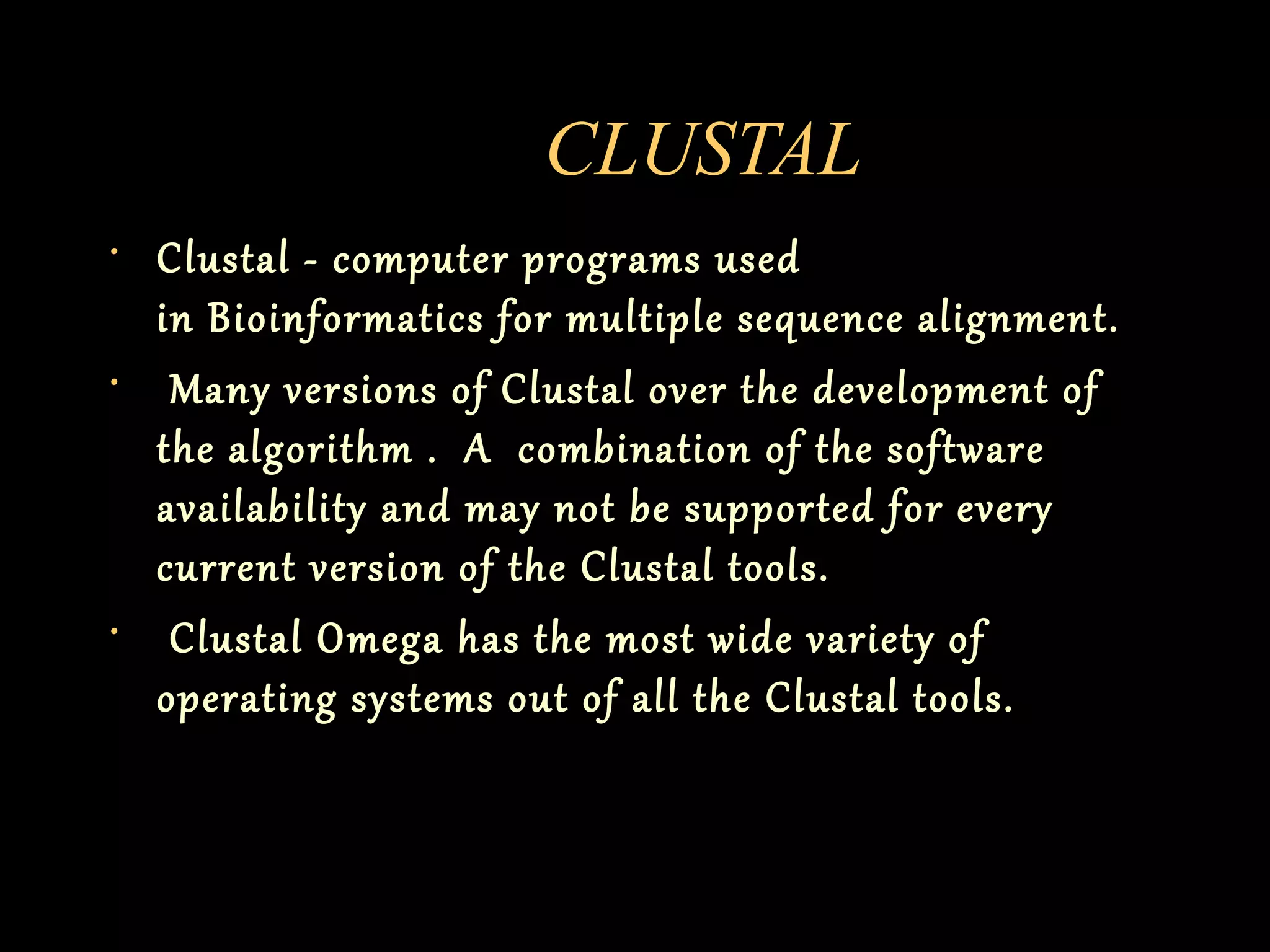 Clustal | PPT
