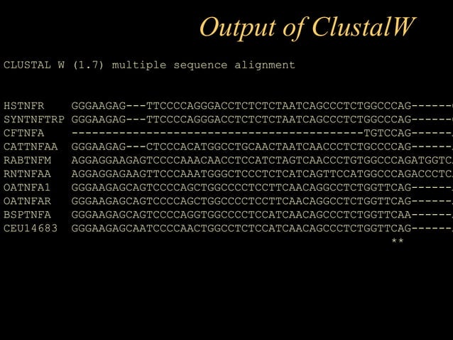 Clustal | PPT