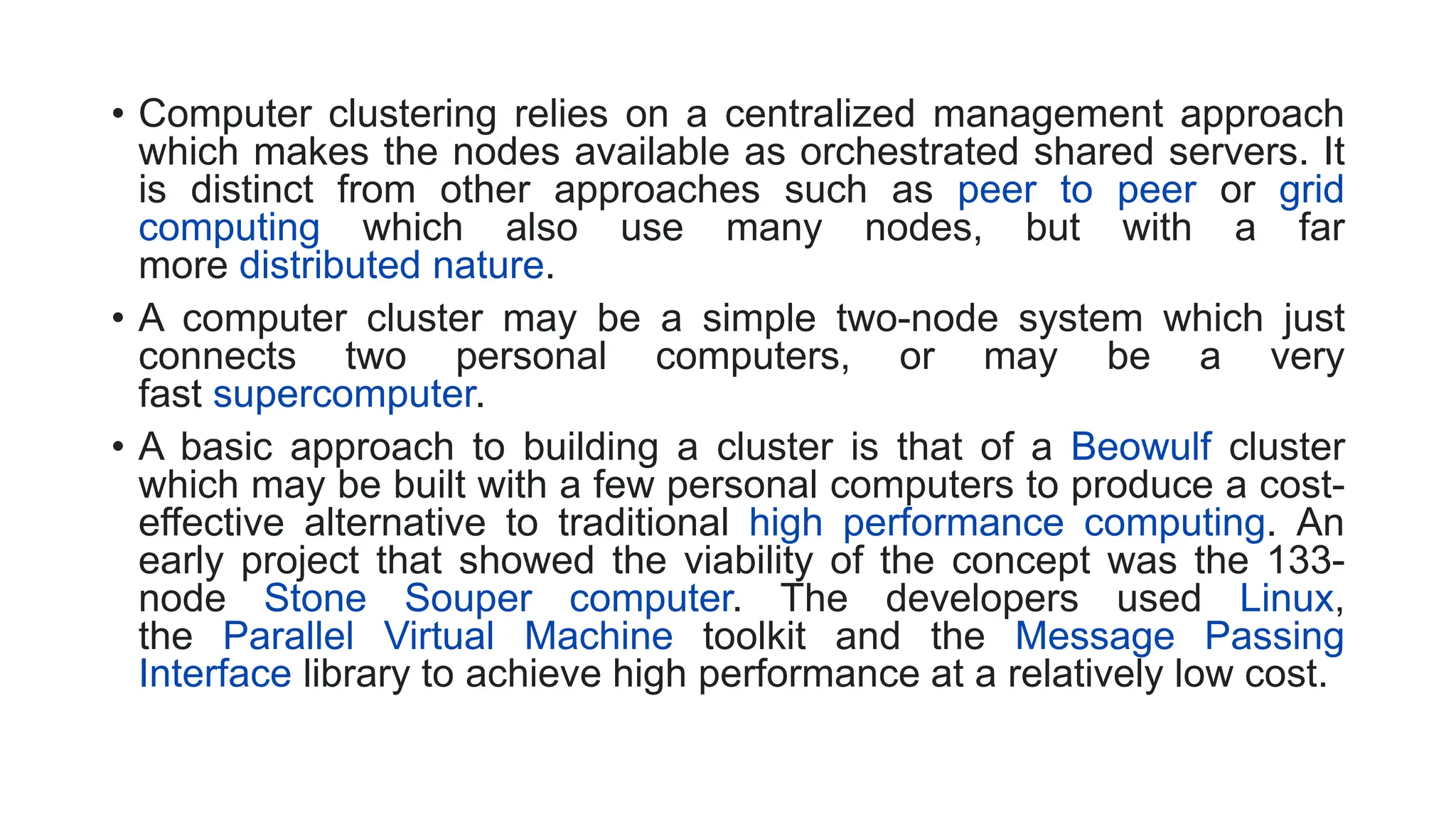 Cluster Technique used in Advanced Computer Architecture.pptx
