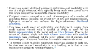 Cluster Technique used in Advanced Computer Architecture.pptx