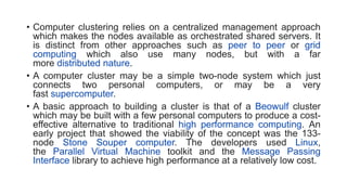 Cluster Technique used in Advanced Computer Architecture.pptx