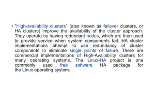 Cluster Technique used in Advanced Computer Architecture.pptx