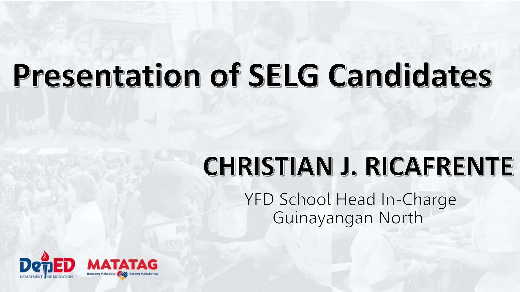 cluster SSLG election 2024 in division of | PPTX