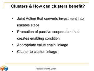 RFCD 2011: Dr. Tamal Sarkar:Foundation for MSME Clusters: Cluster ...