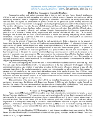 Cluster Based Access Privilege Management Scheme for Databases | PDF