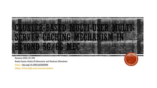 5G communications multi server mechanism | PPT