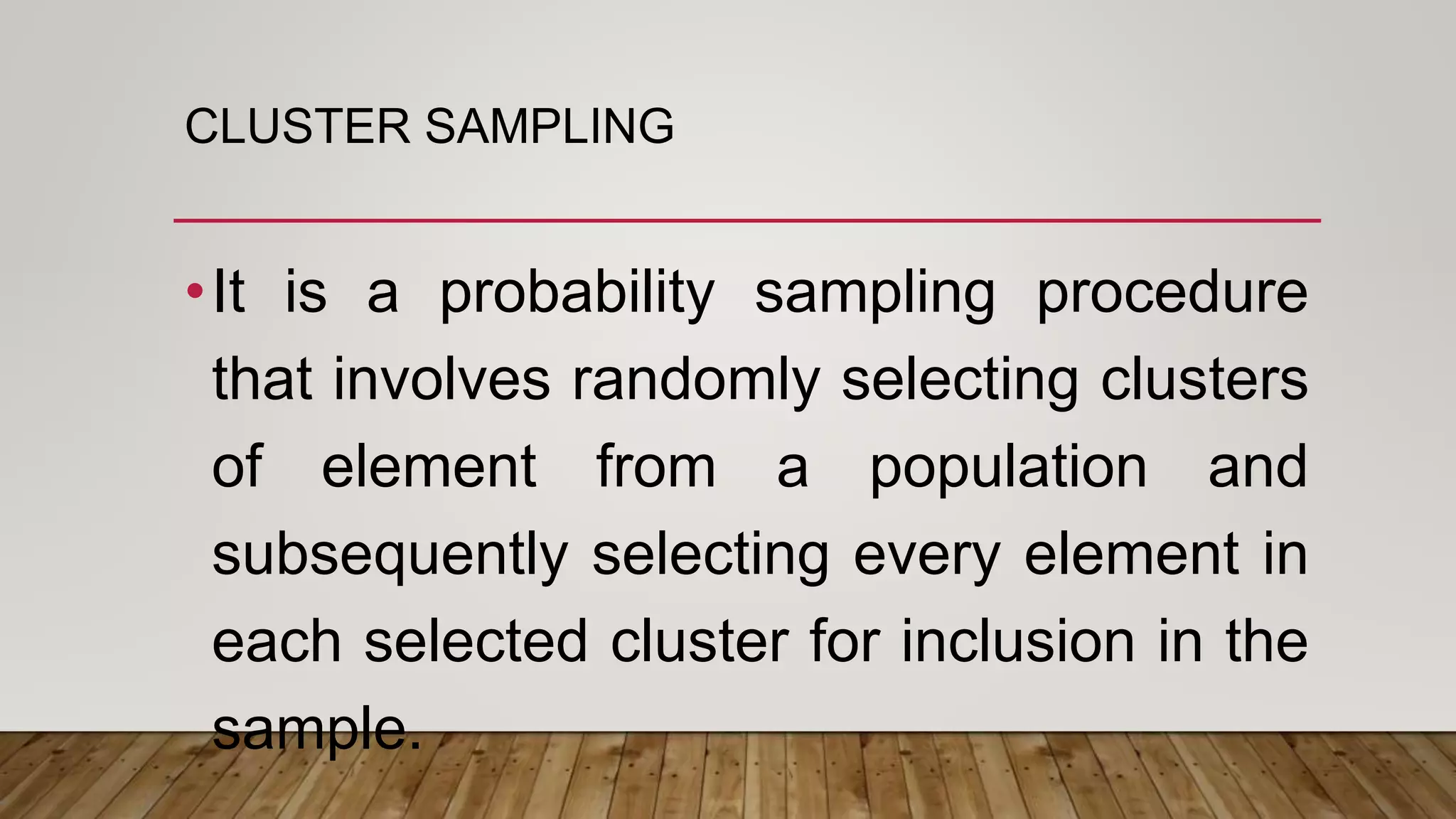 CLUSTER-SAMPLING.pptx | Science
