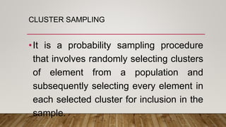 CLUSTER-SAMPLING.pptx | Science