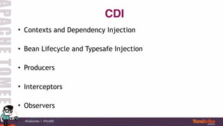 Cluster your MicroProfile Application using CDI and JCache | PPT