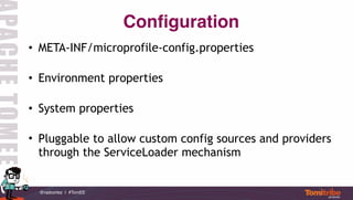 Cluster your MicroProfile Application using CDI and JCache | PPT