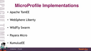 Cluster your MicroProfile Application using CDI and JCache | PPT