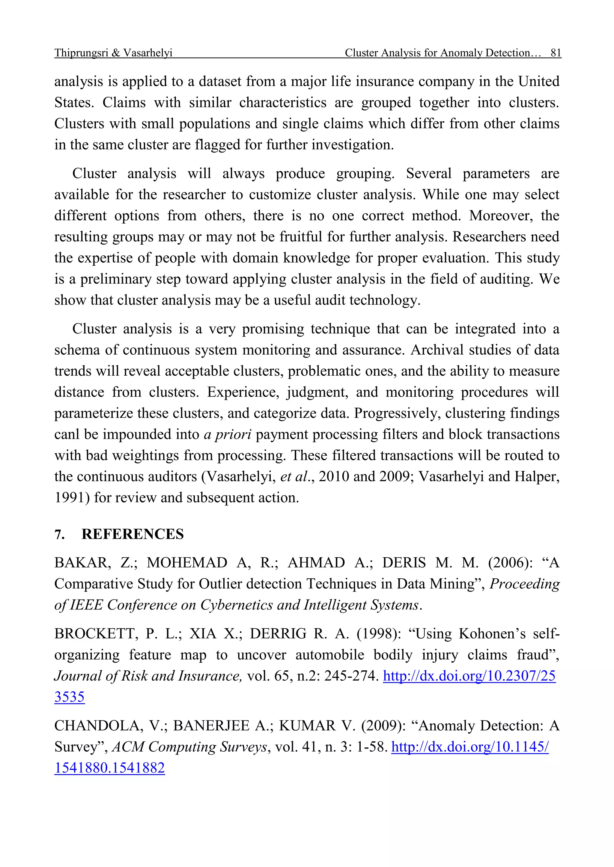Cluster analysis | PDF | Databases | Computer Software and Applications
