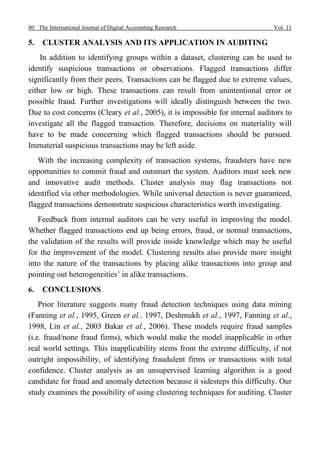 Cluster analysis | PDF | Databases | Computer Software and Applications