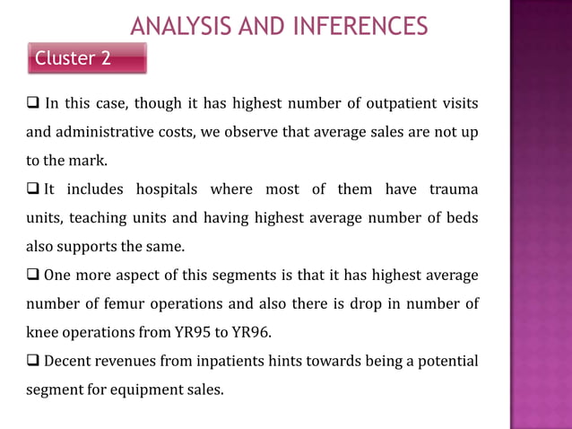 Hospital Market Segmentation using Cluster Analysis | PPT