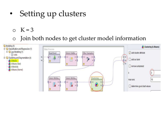 Cluster analysis using Rapidminer and Sas | PPTX