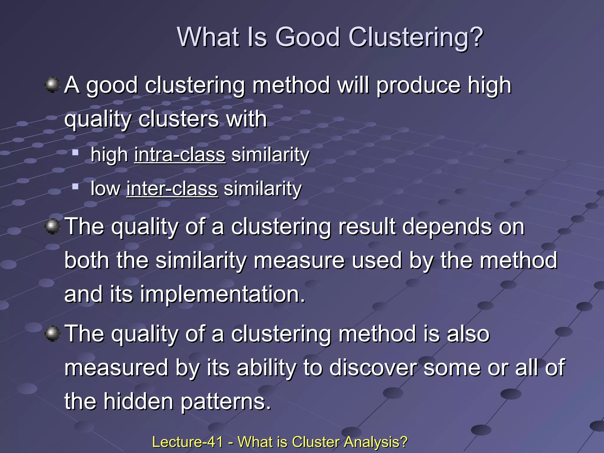 Cluster analysis | PPT
