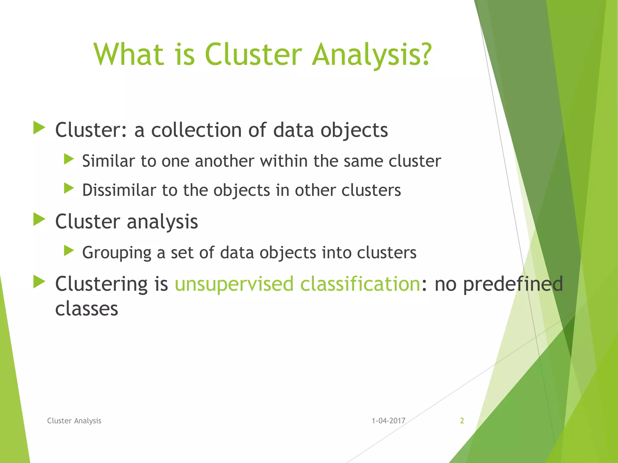 Cluster analysis | PPT