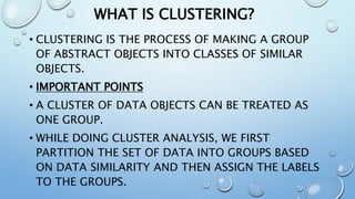 Cluster analysis | PPT