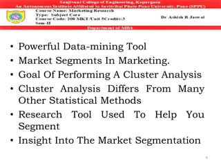 Cluster analysis | PPTX