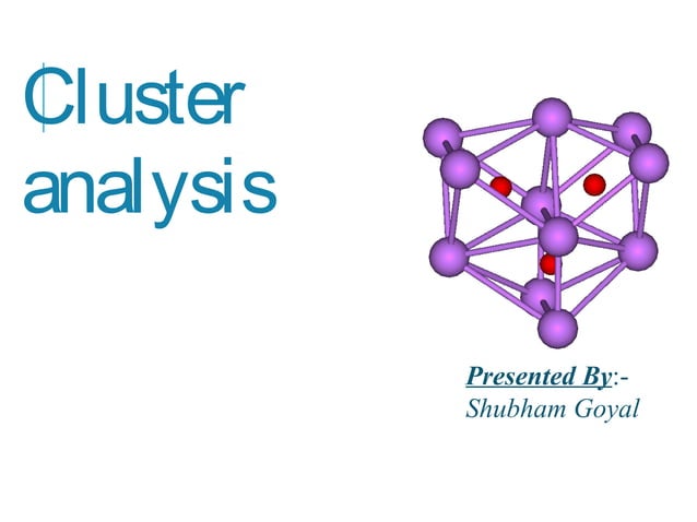 Cluster analysis | PPT
