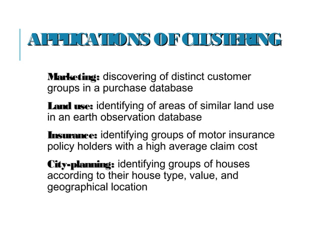 Cluster analysis | PPT