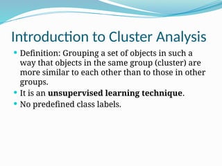 Cluster Analysis and its Methods _ Dr.U.Sridevi.pptx