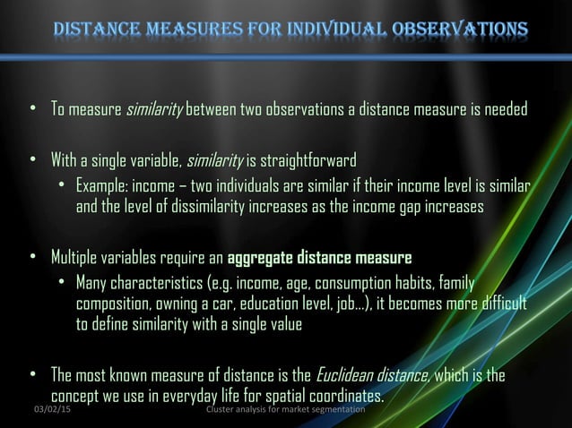 Cluster analysis for market segmentation | PPT | Business | Business ...