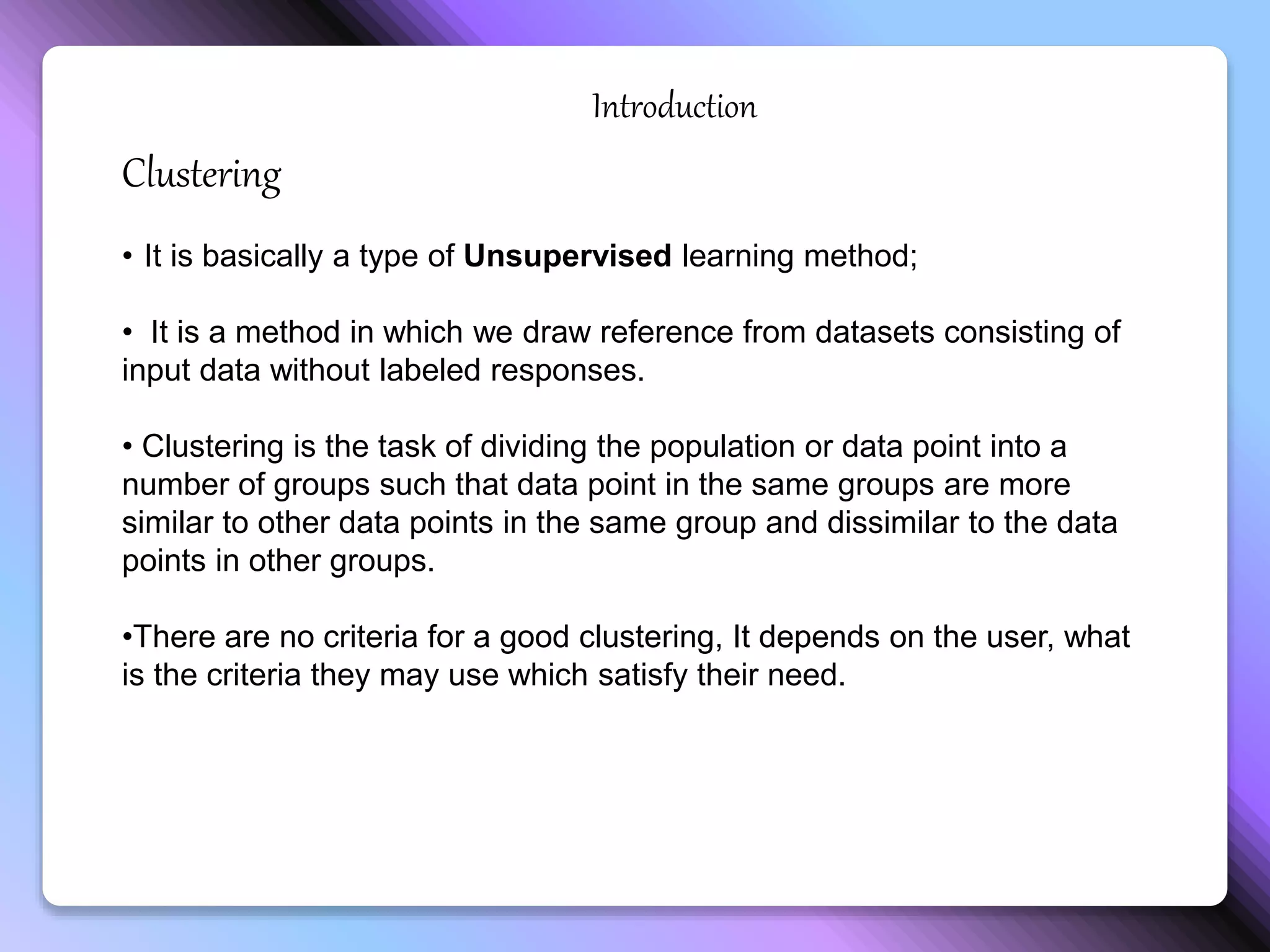 Cluster analysis | PPT | Free Download