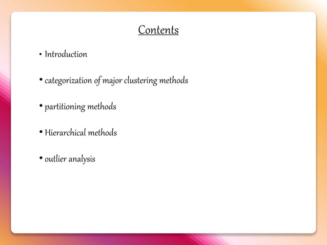 Cluster analysis | PPT