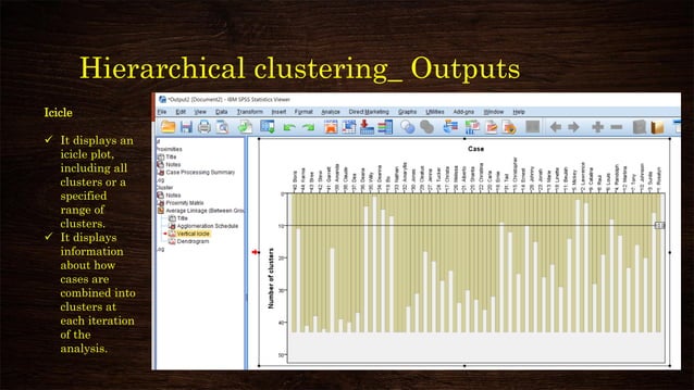 Cluster analysis using spss