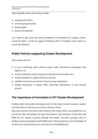 Cluster and innovation | PDF