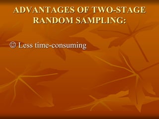 Cluster and multistage sampling | PPTX