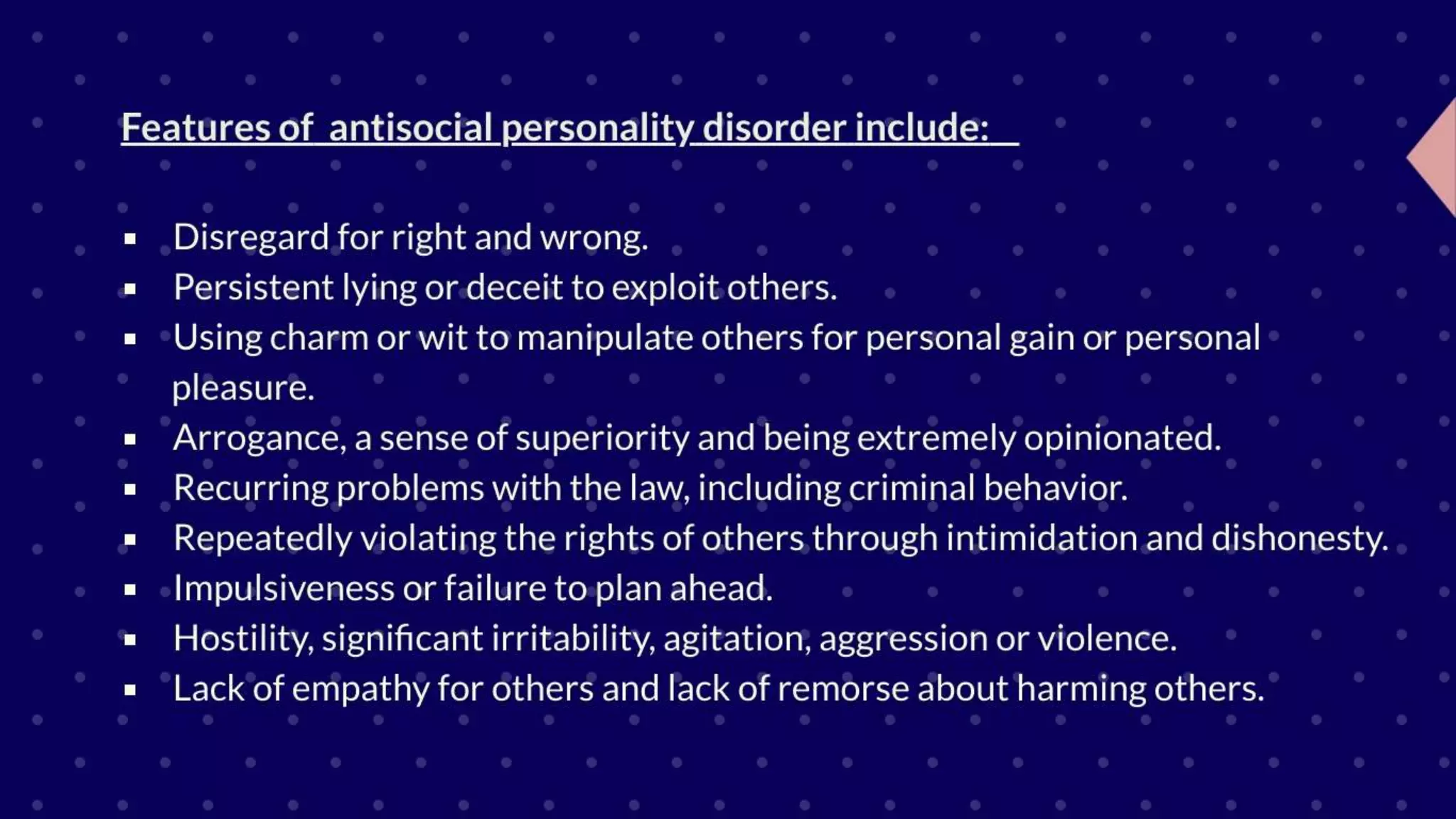 CLUSTER B PERSONALITY DISORDER | PPTX