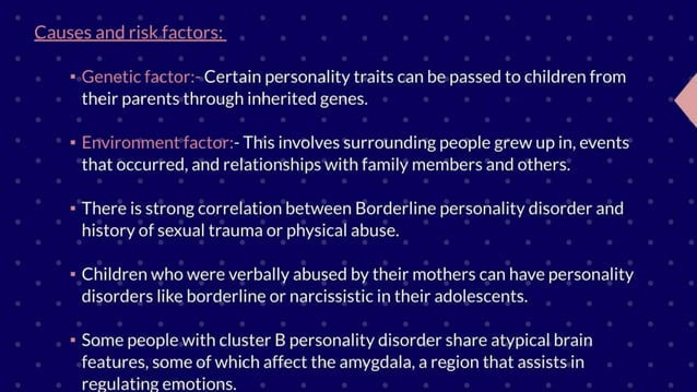 CLUSTER B PERSONALITY DISORDER | PPTX