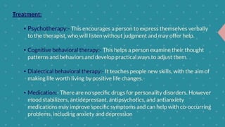 CLUSTER B PERSONALITY DISORDER | PPT